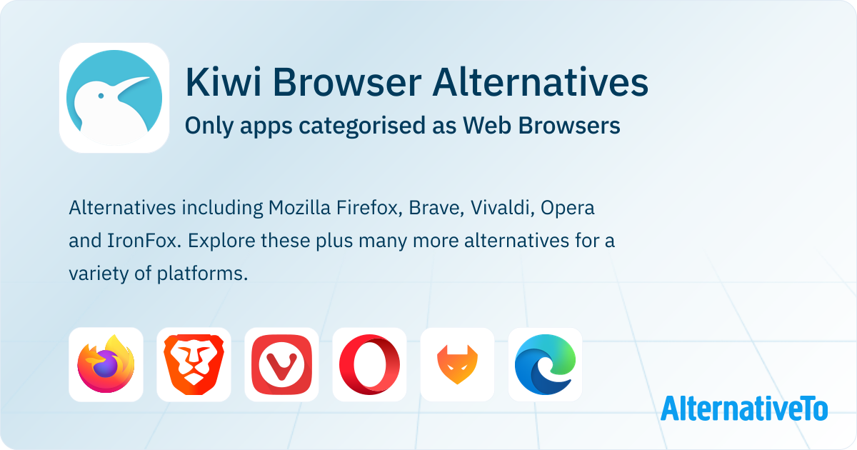 Kiwi Browser Alternatives: Top 12 Web Browsers | AlternativeTo