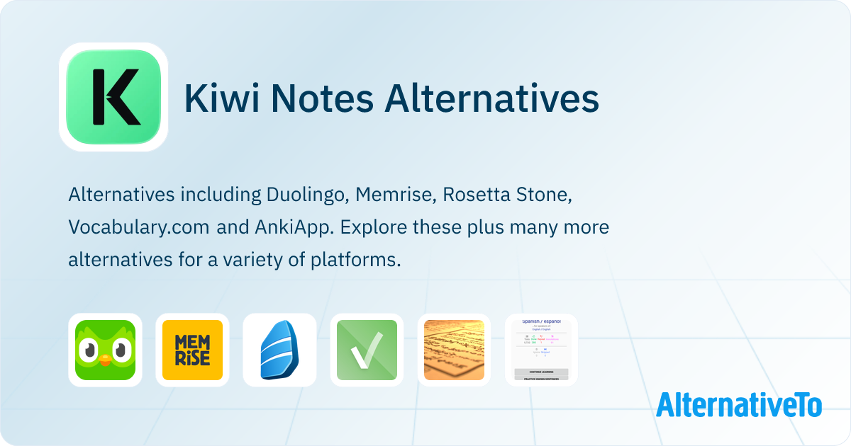 Kiwi Notes Alternatives - Explore Similar Apps | AlternativeTo