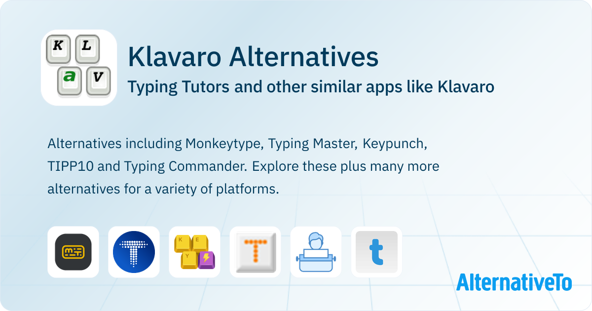Klavaro Alternatives: Top 12 Typing Tutors & Similar Apps | AlternativeTo