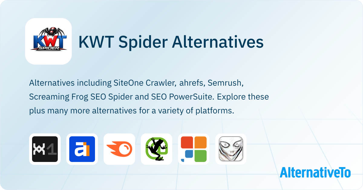 KWT Spider Alternatives - Explore Similar Software | AlternativeTo