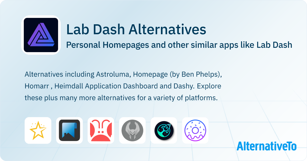Lab Dash Alternatives: Top 11 Personal Homepages & Similar Apps ...