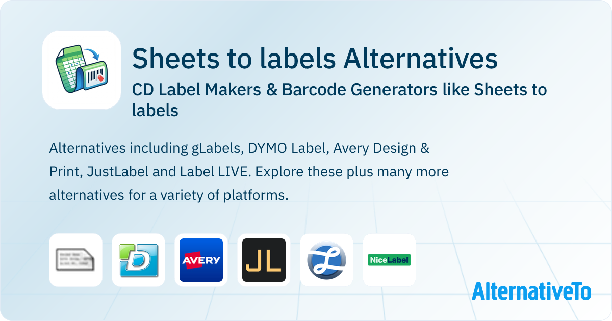 Sheets to labels Alternatives: Top 10 CD Label Makers | AlternativeTo