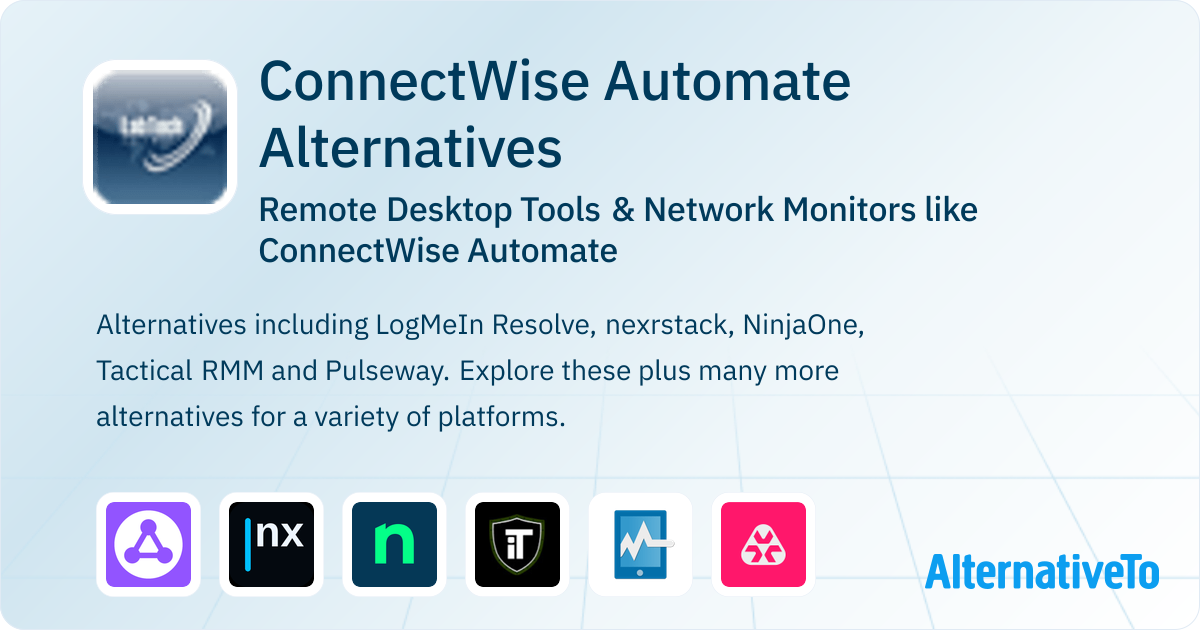 ConnectWise Automate Alternatives: Top 18 Remote Desktop Tools ...