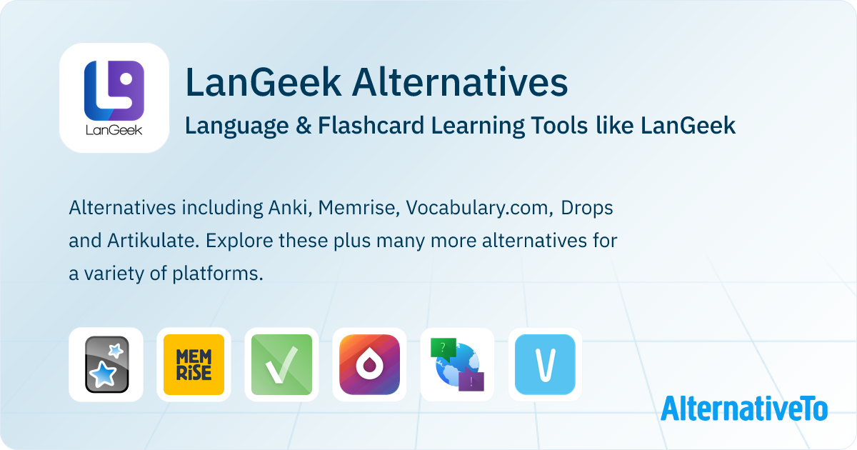 LanGeek Alternatives: Top 7 Language Learning Tools | AlternativeTo