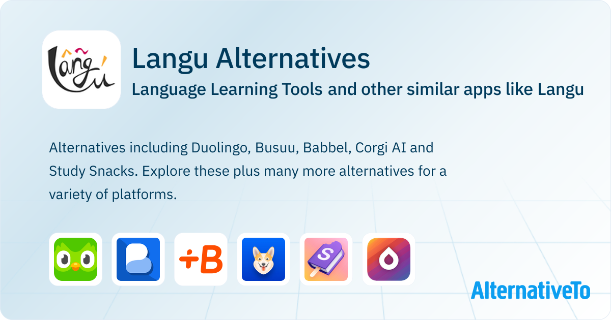 Langu Alternatives: Top 12 Language Learning Tools & Similar Websites ...