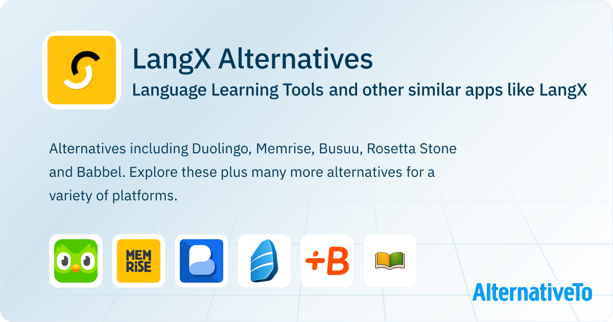 LangX Alternatives: Top 12 Language Learning Tools & Similar Apps ...
