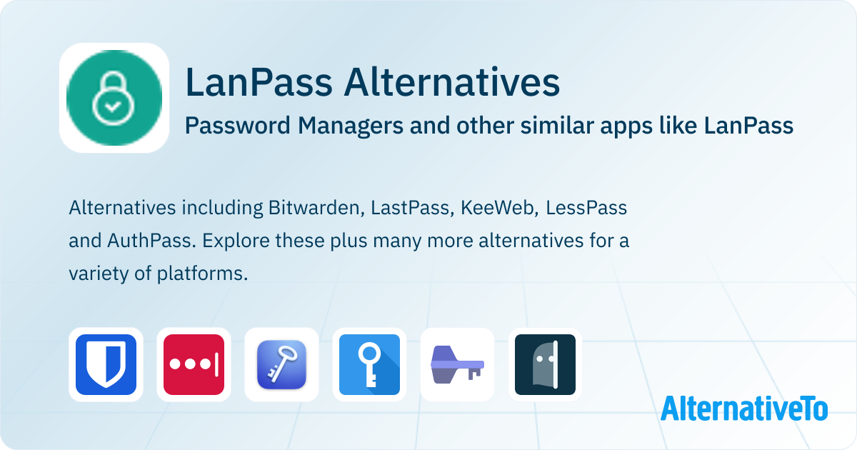 LanPass Alternatives: Top 12 Password Managers & Similar Apps ...