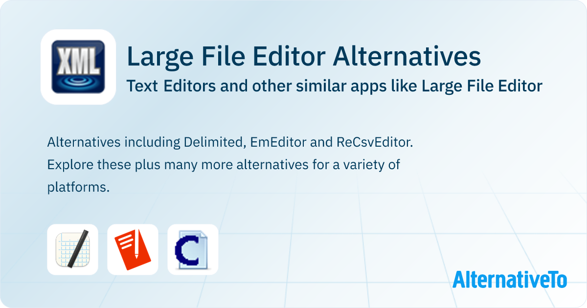 Large File Editor Alternatives: Top 3 Text Editors & Similar Apps ...