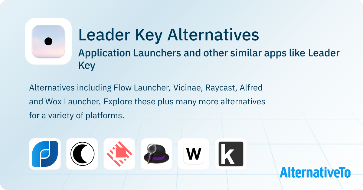 Leader Key Alternatives: Top 12 Application Launchers & Similar Apps ...