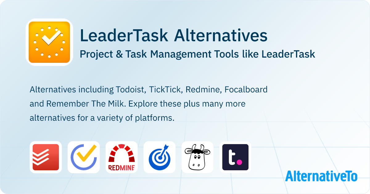 LeaderTask Alternatives: Top 24 Project Management Tools | AlternativeTo