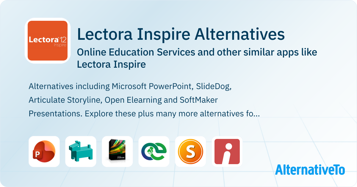 Lectora Inspire Alternatives: Top 10 Online Education Services ...