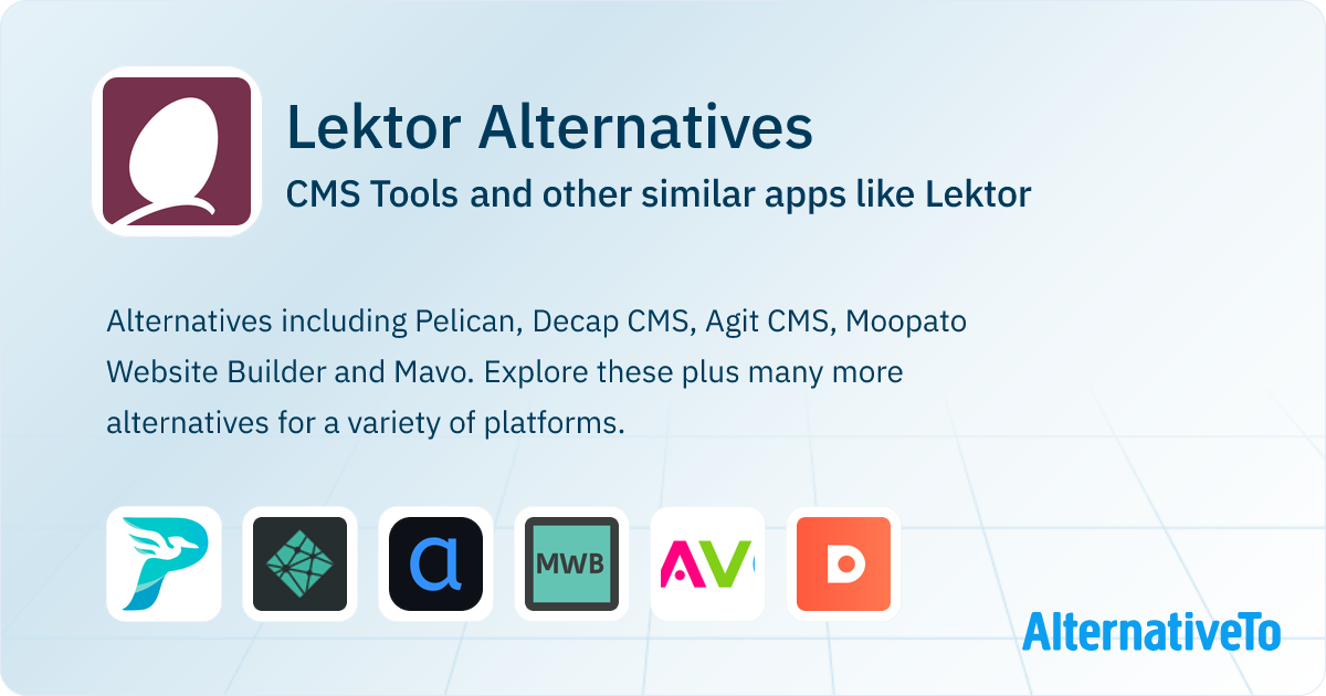 Lektor Alternatives: Top 7 CMS Tools & Similar Apps | AlternativeTo