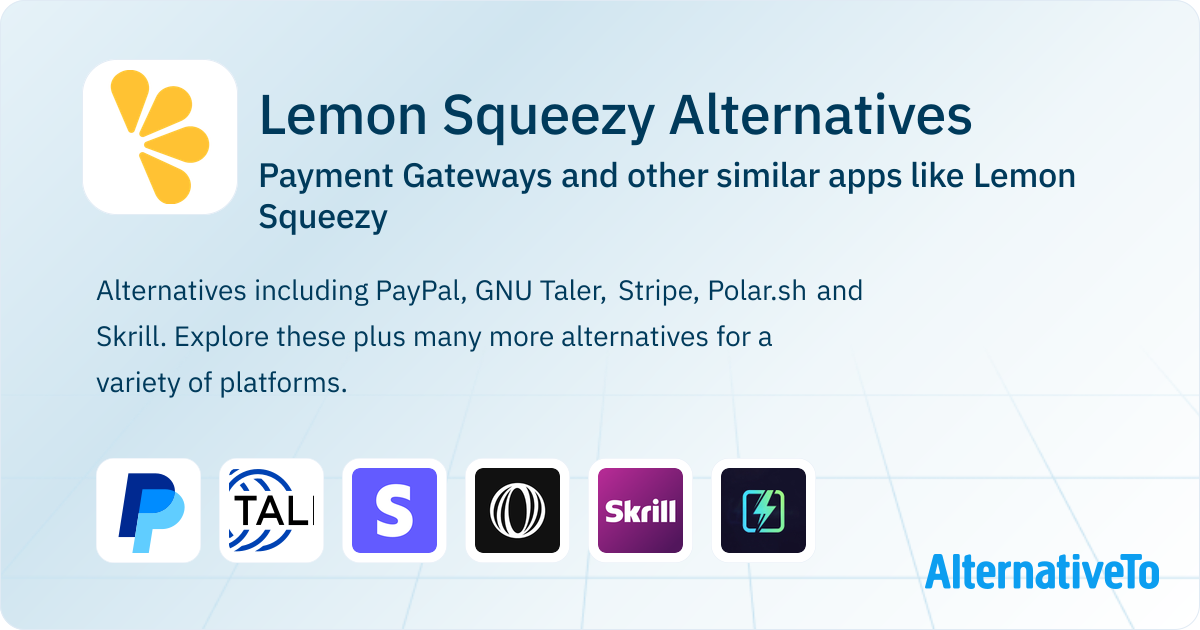 Lemon Squeezy Alternatives - Explore Similar Sites & Apps | AlternativeTo