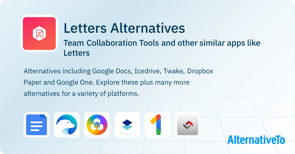 Letters Alternatives: Top 10 Team Collaboration Tools & Similar Apps ...