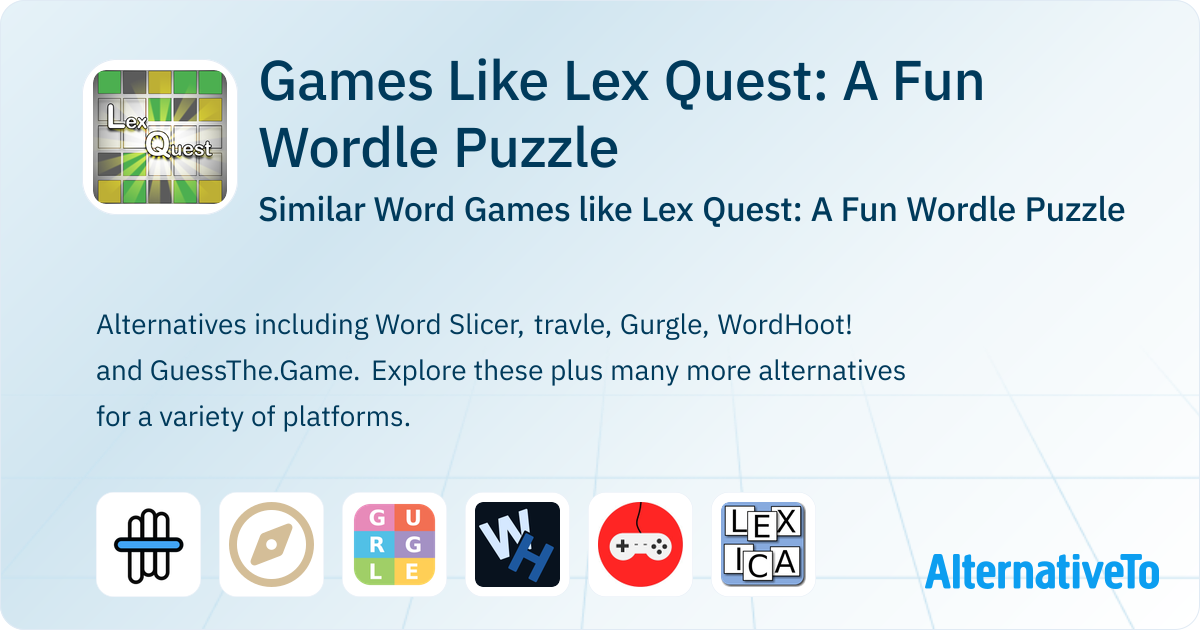 Games Like Lex Quest: A Fun Wordle Puzzle: Similar Word Games ...