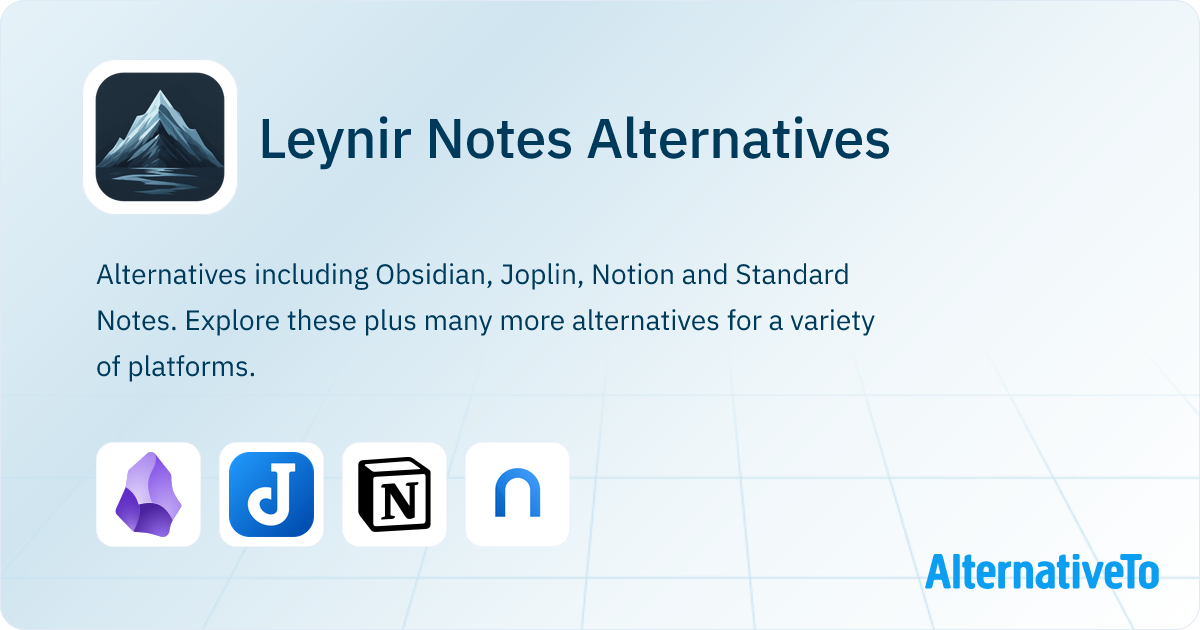 Leynir Notes Alternatives - Explore Similar Software | AlternativeTo