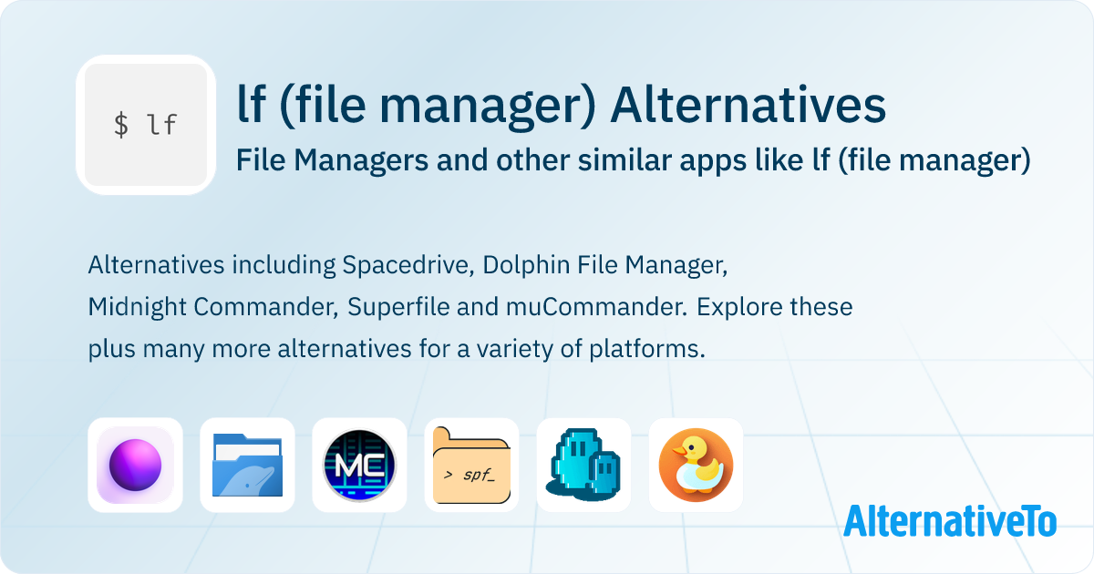 lf (file manager) Alternatives: Top 20 File Managers & Similar Apps ...