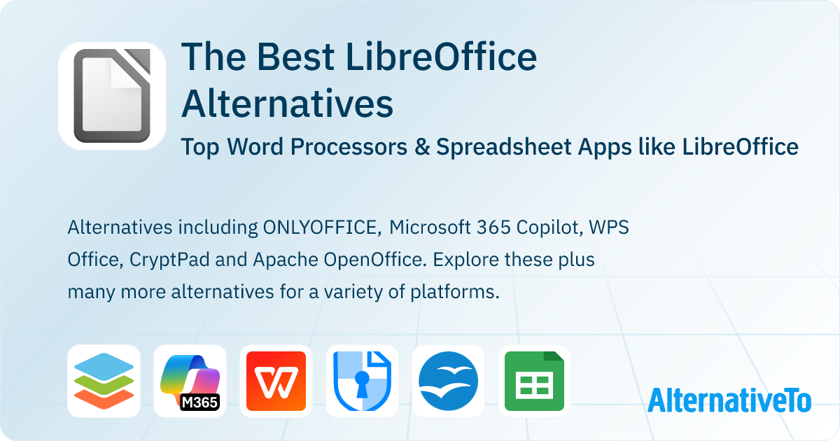 Best LibreOffice Alternatives: Top Word Processors in 2026 | AlternativeTo