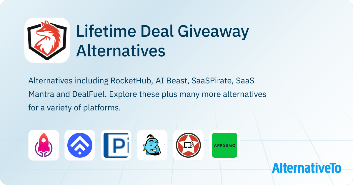 Lifetime Deal Giveaway Alternatives - Explore Similar Sites & Apps ...