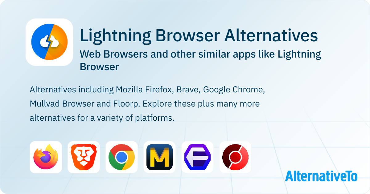 Lightning Browser Alternatives: Top 12 Web Browsers & Similar Apps ...