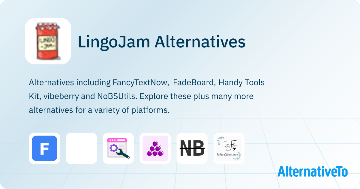 LingoJam Alternatives - Explore Similar Sites & Apps | AlternativeTo