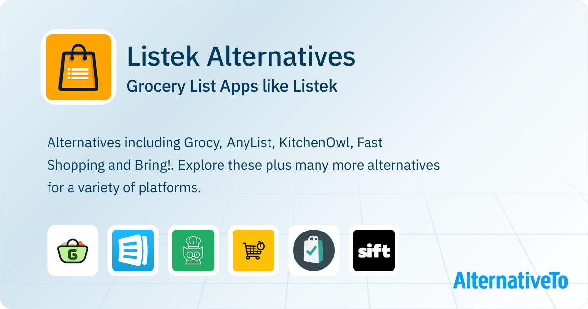 Listek Alternatives: Top 12 Grocery List & Similar Apps | AlternativeTo