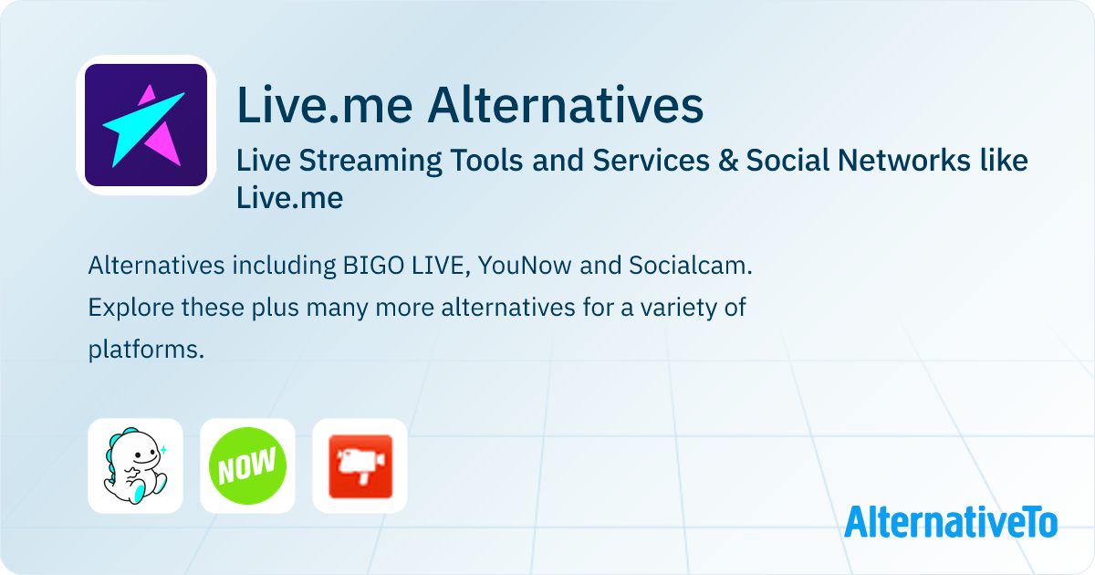Live.me Alternatives: Top 3 Live Streaming Tools and Services ...