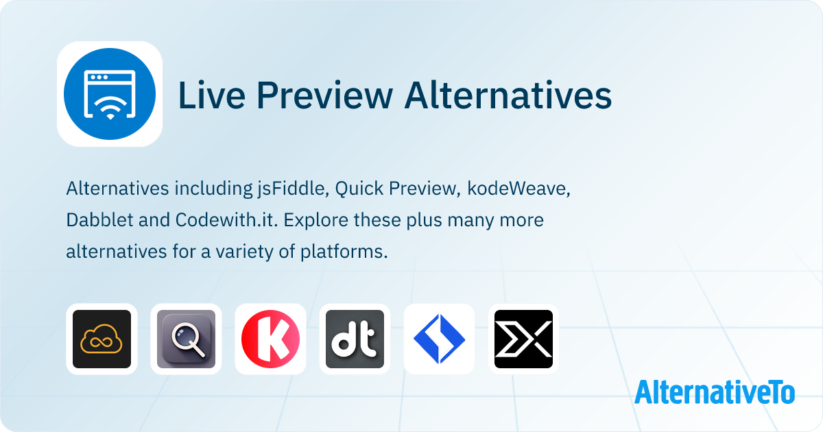 Live Preview Alternatives - Explore Similar Software | AlternativeTo
