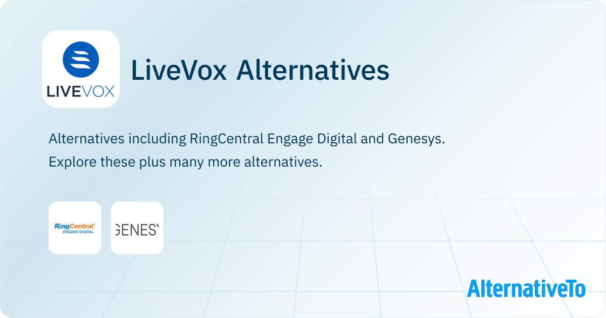 LiveVox Alternatives - Explore Similar Sites & Apps | AlternativeTo