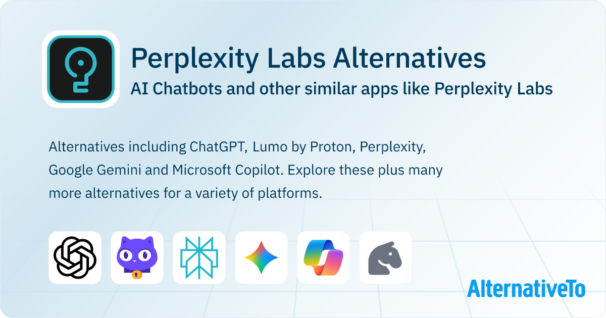 Perplexity Labs Alternatives: Top 12 AI Chatbots & Similar Websites ...