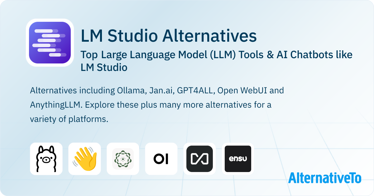 Great LM Studio Alternatives: Top Large Language Model (LLM) Tools in ...