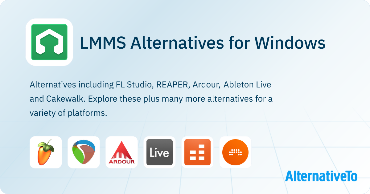 LMMS Alternatives for Windows: Top 12 Music Production Apps | AlternativeTo