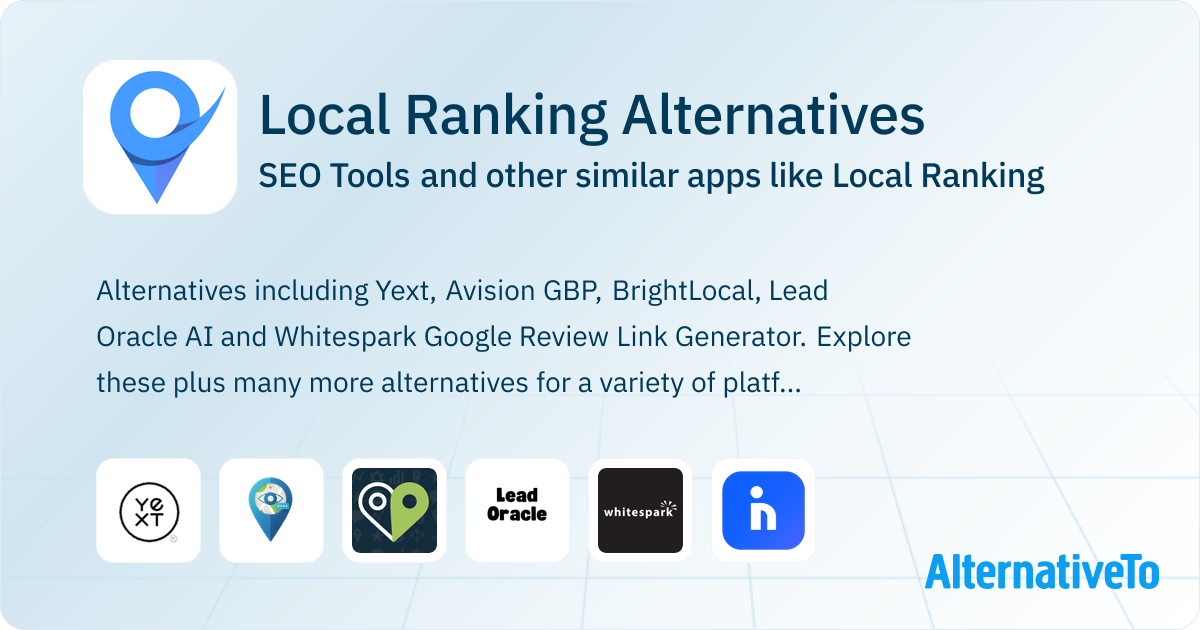 Local Ranking Alternatives: Top 7 SEO Tools & Similar Websites ...