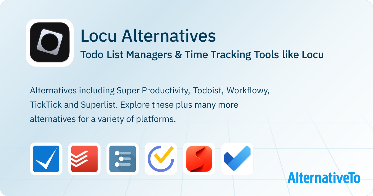 Locu Alternatives: Top 16 Todo List Managers | AlternativeTo
