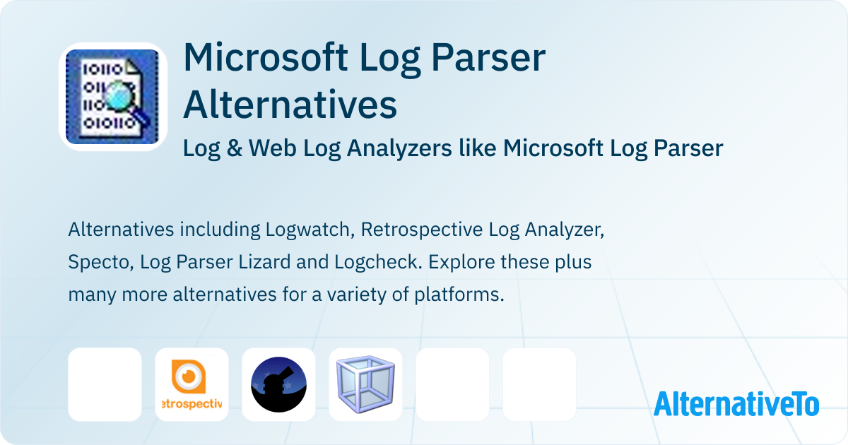 Microsoft Log Parser Alternatives: Top 8 Log Analyzers | AlternativeTo