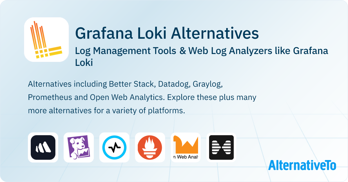 Grafana Loki Alternatives: Top 12 Log Management Tools | AlternativeTo