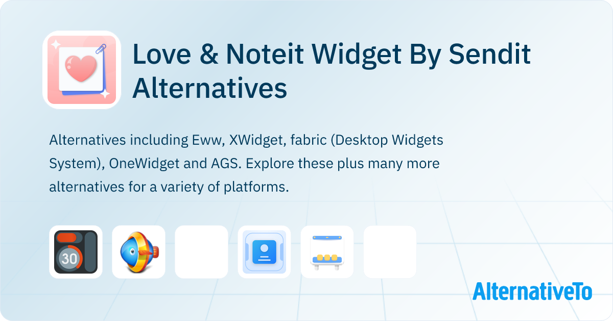 Love Noteit Widget By Sendit Alternatives And Similar Apps