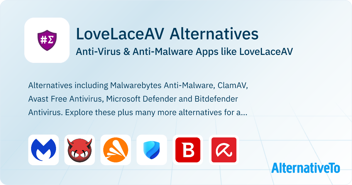 LoveLaceAV Alternatives: Anti-Virus Apps - Page 5 | AlternativeTo