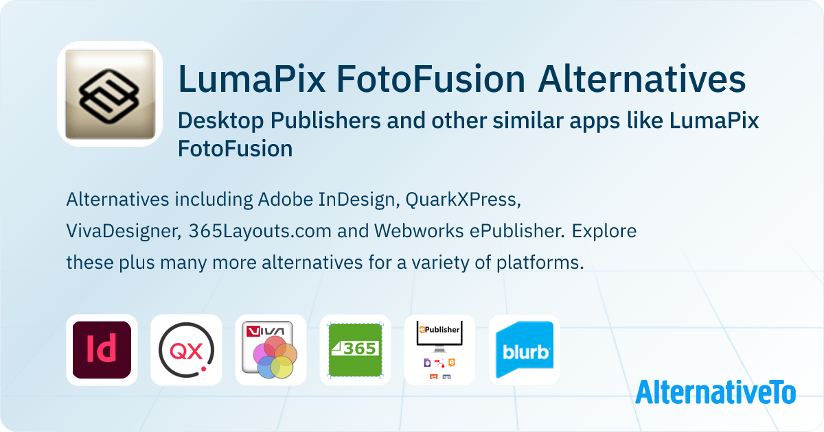 LumaPix FotoFusion Alternatives: Top 14 Desktop Publishers & Similar ...