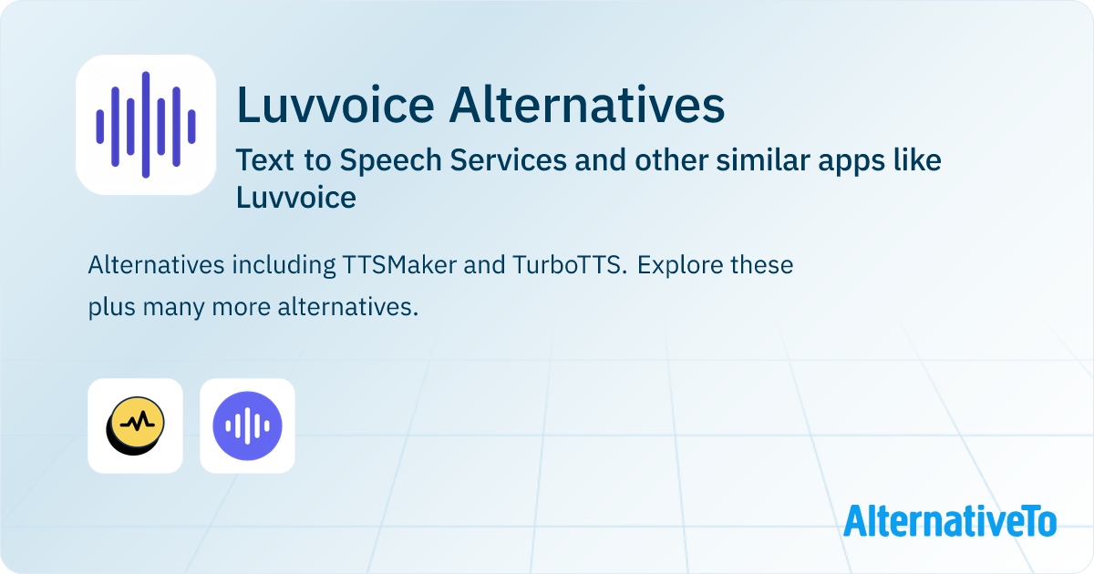 Luvvoice Alternatives: Top 2 Text to Speech Services & Similar Websites ...
