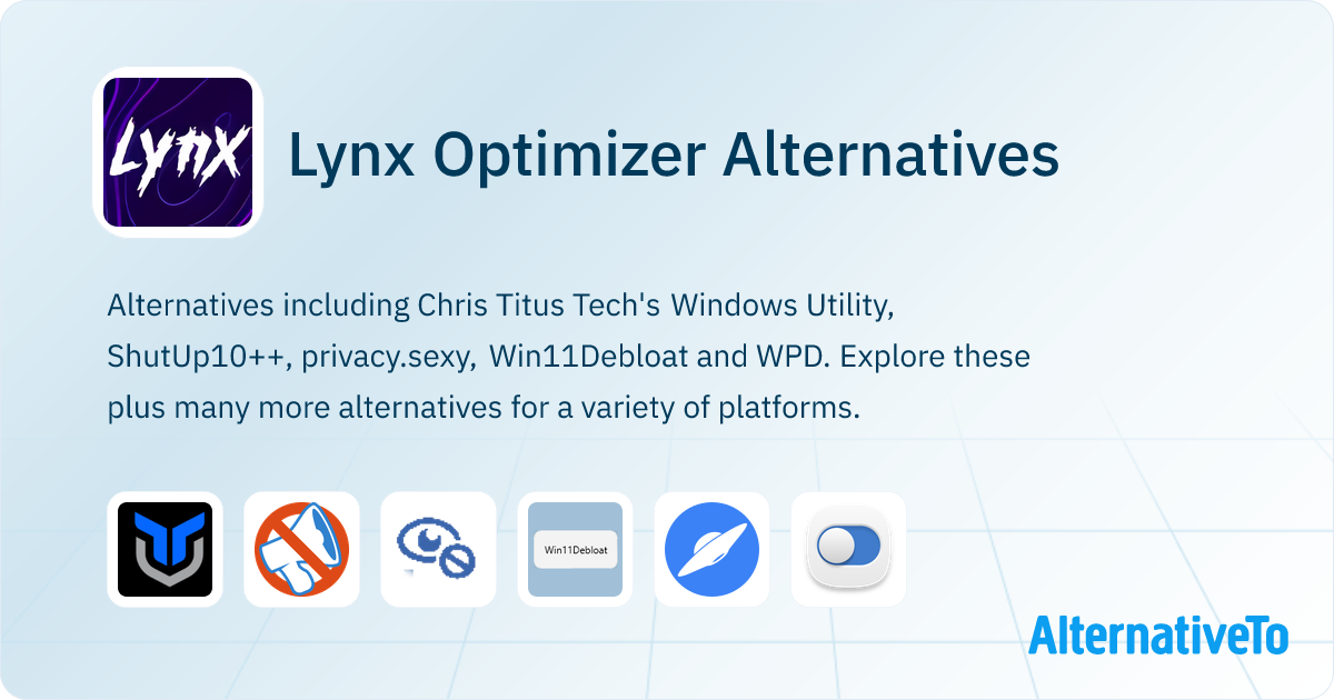 Lynx Optimizer Alternatives - Explore Similar Software | AlternativeTo