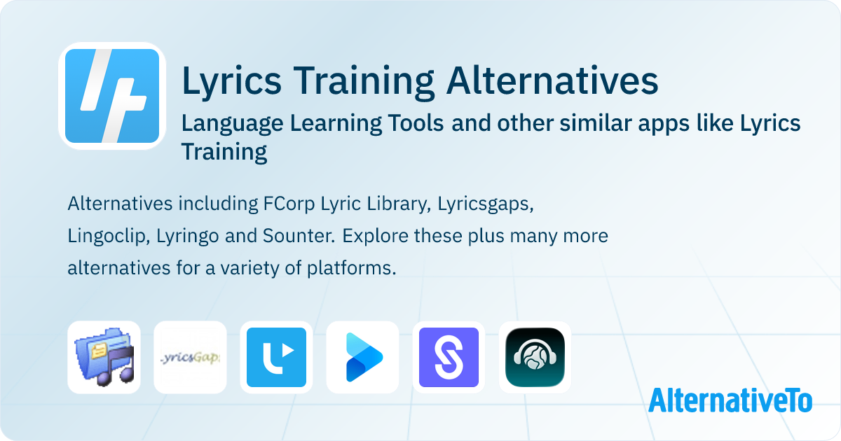 Lyrics Training Alternatives: Top 6 Language Learning Tools & Similar ...