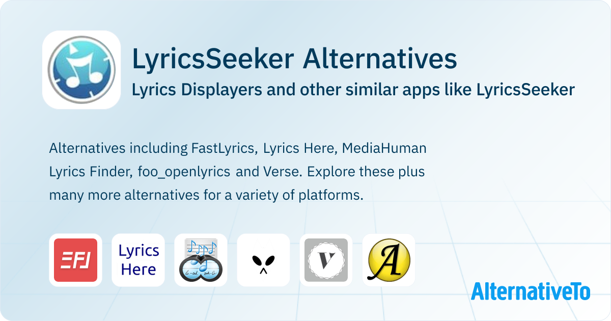 LyricsSeeker Alternatives: Top 9 Lyrics Displayers & Similar Apps ...