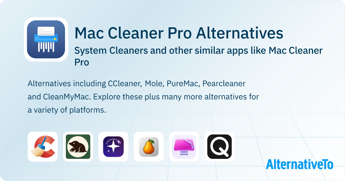 Mac Cleaner Pro Alternatives: Top 21 System Cleaners & Similar Apps ...
