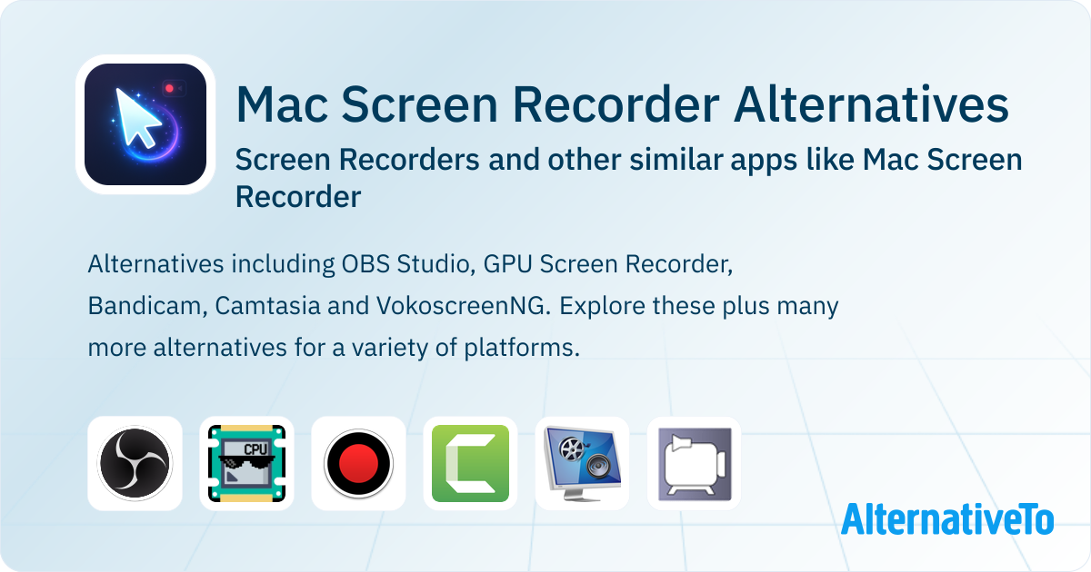 Mac Screen Recorder Alternatives: Top 12 Screen Recorders & Similar ...