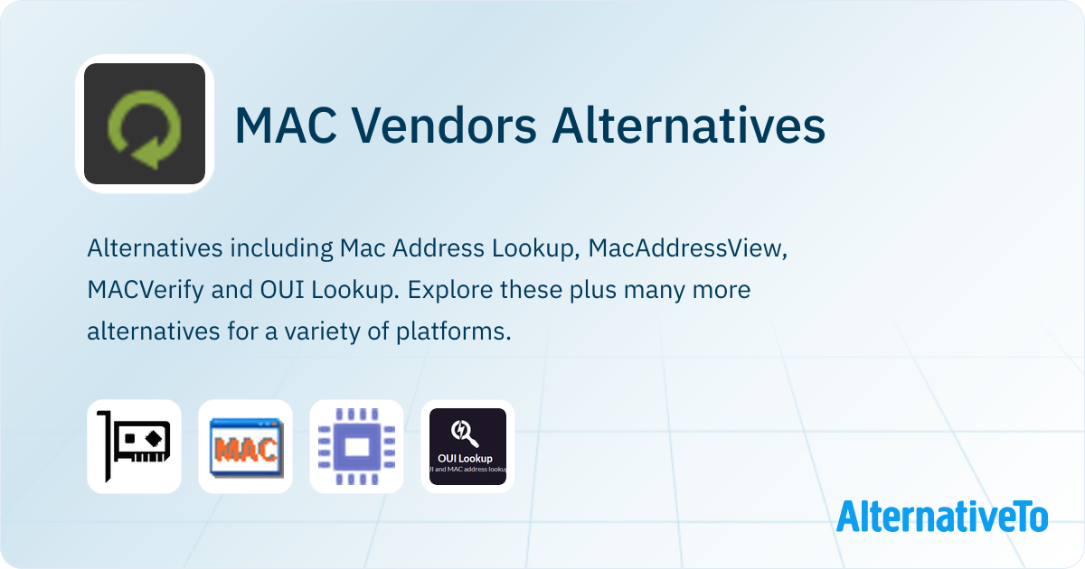 MAC Vendors Alternatives - Explore Similar Sites & Apps | AlternativeTo
