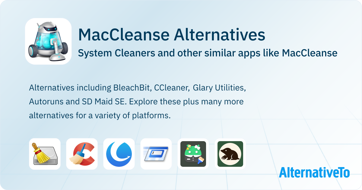 MacCleanse Alternatives: Top 12 System Cleaners & Similar Apps ...