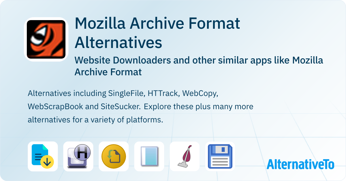 Mozilla Archive Format Alternatives: Top 17 Website Downloaders ...