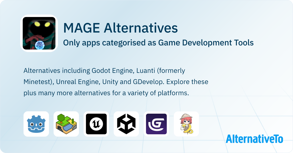 MAGE Alternatives: Top 12 Game Development Tools | AlternativeTo
