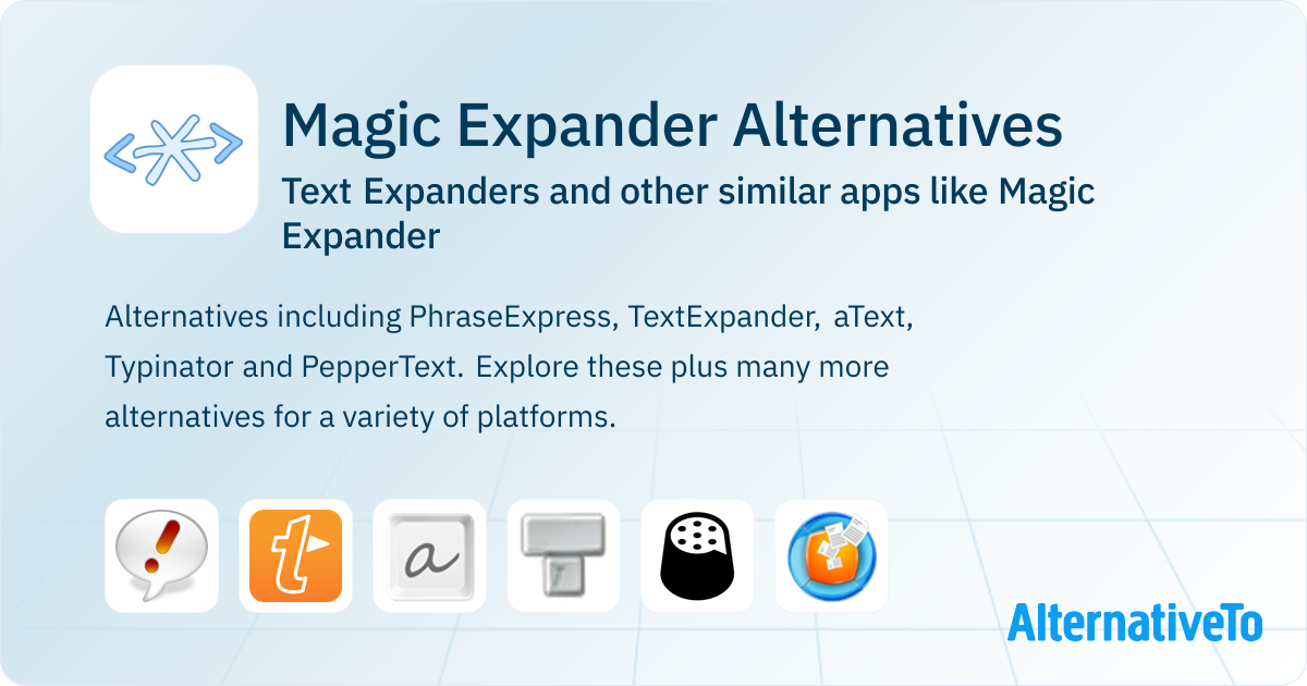 Magic Expander Alternatives: Top 13 Text Expanders & Similar Apps ...